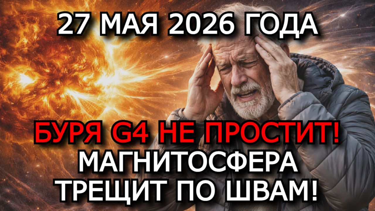 ШТОРМ 7–8 БАЛЛОВ ОБРУШИТСЯ НА ЗЕМЛЮ 27 МАЯ 2026 — ГОТОВЬТЕ ЛЕКАРСТВА
