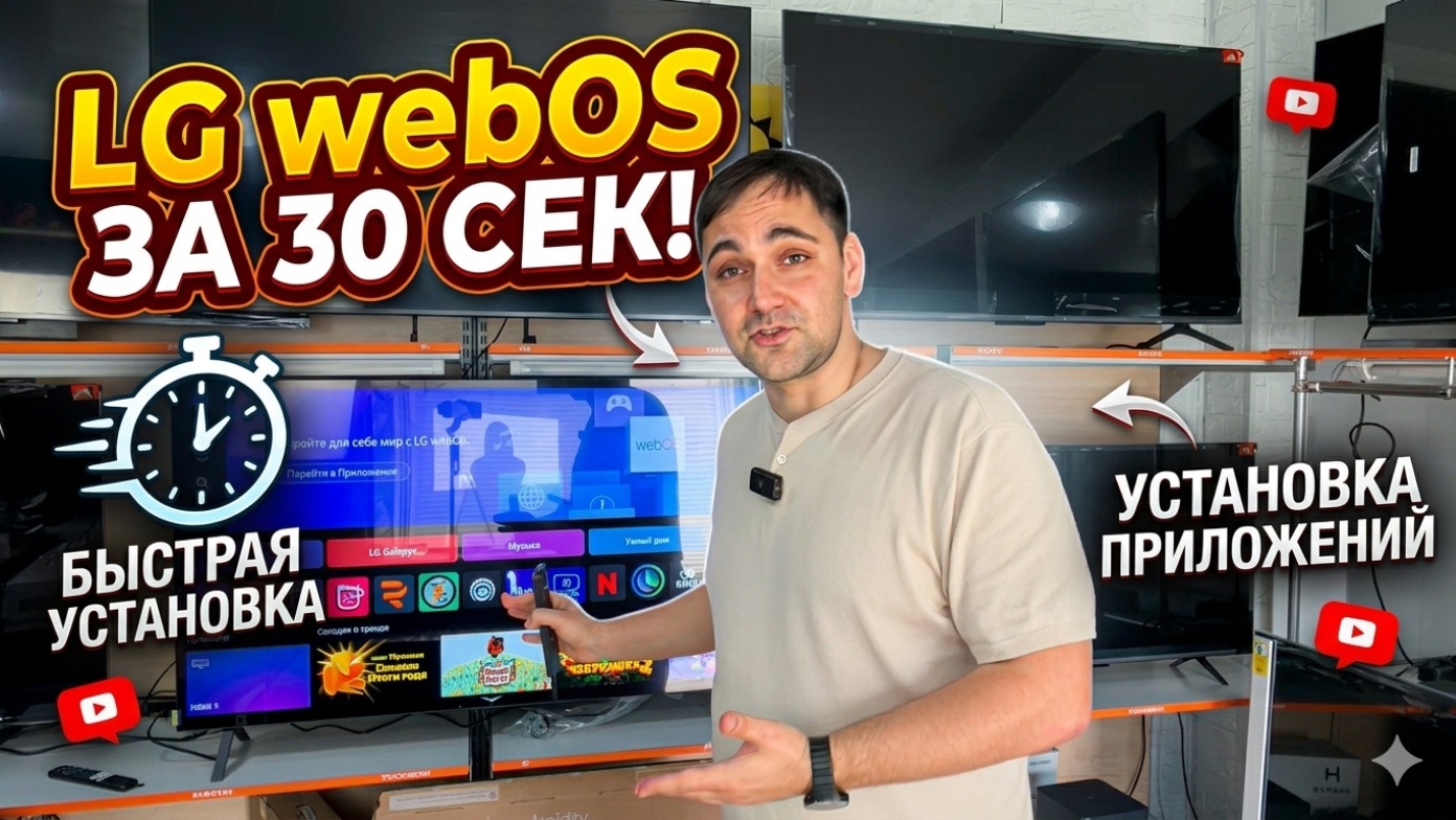 Установка приложений на ТВ LG за 30 секунд! Секрет webOS в 2026 году