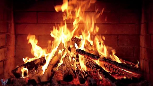 Уютный камин 4K . Заставка для отдыха, сна и учебы. Потрескивающий камин.Ver 16. 4K UHD