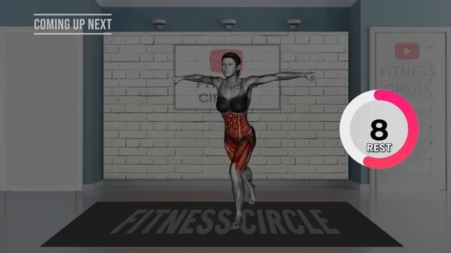 Эффективно уберите упрямый жир с живота ➜ 30-минутное упражнение для пресса стоя 🔥 Без прыжков