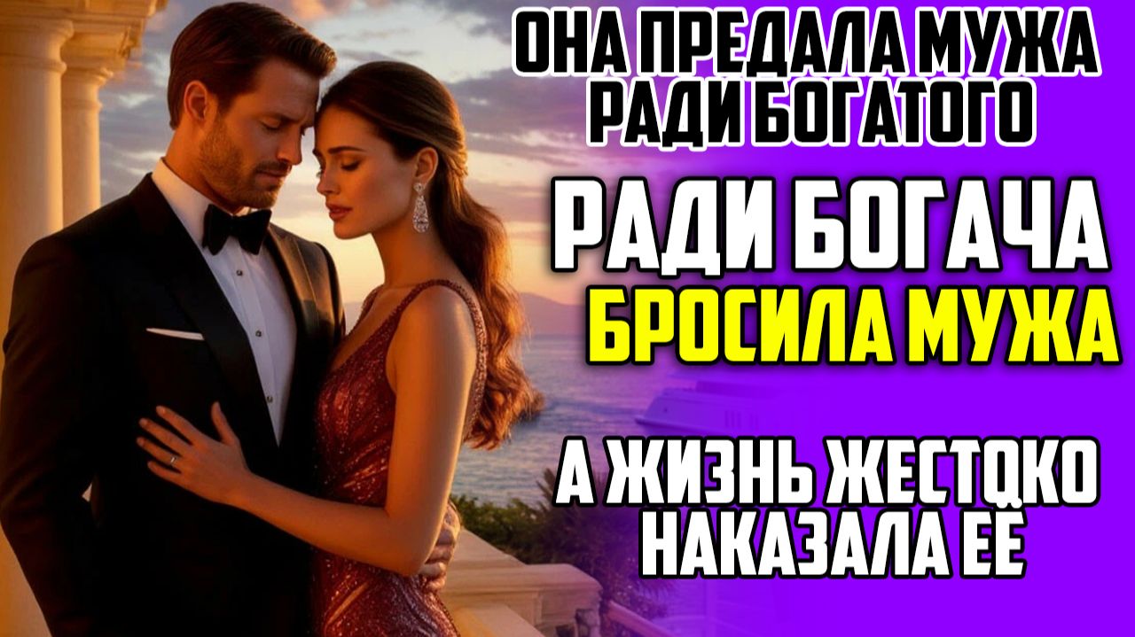 Жизненная история! БРОСИЛА мужа ради БОГАЧА! Истории из жизни
