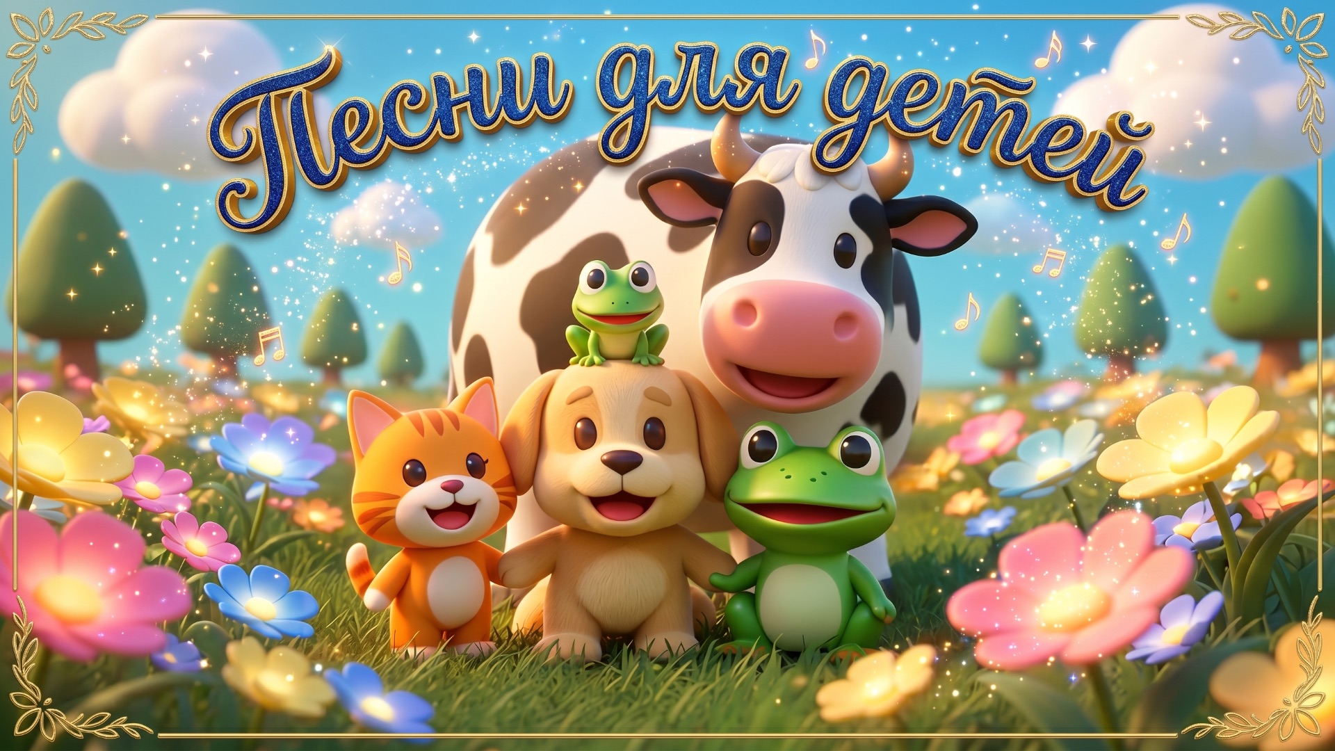 Песни для детей | Детская песня | Весёлый Звериный Хор | Мультик для детей | Весёлые песни