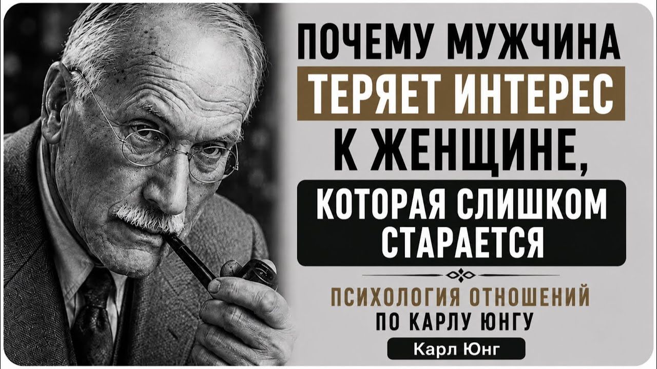 Почему мужчина теряет интерес к женщине, которая слишком старается ｜ Карл Юнг
