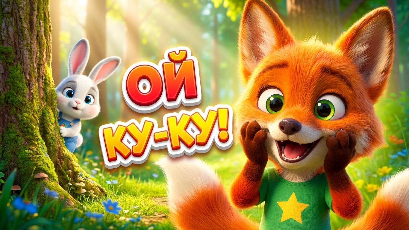 🦊 Играем в Прятки! Ой Ку-Ку | Песенки для малышей | Лисёнок Рыжик
