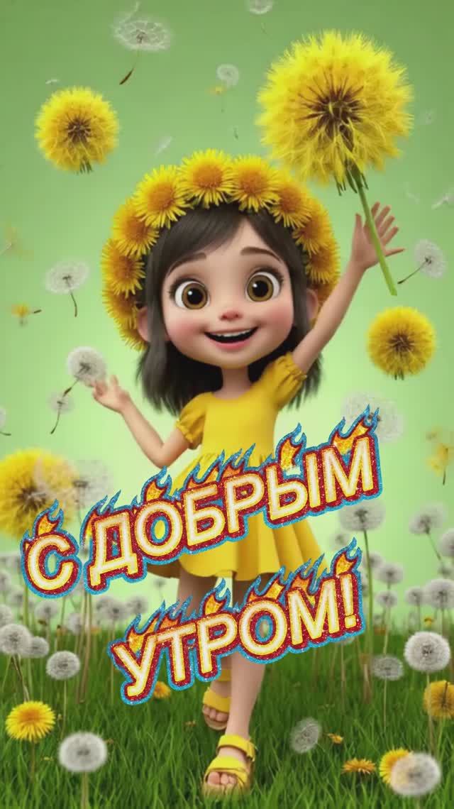 Красивая музыкальная открытка с добрым весенним утром!