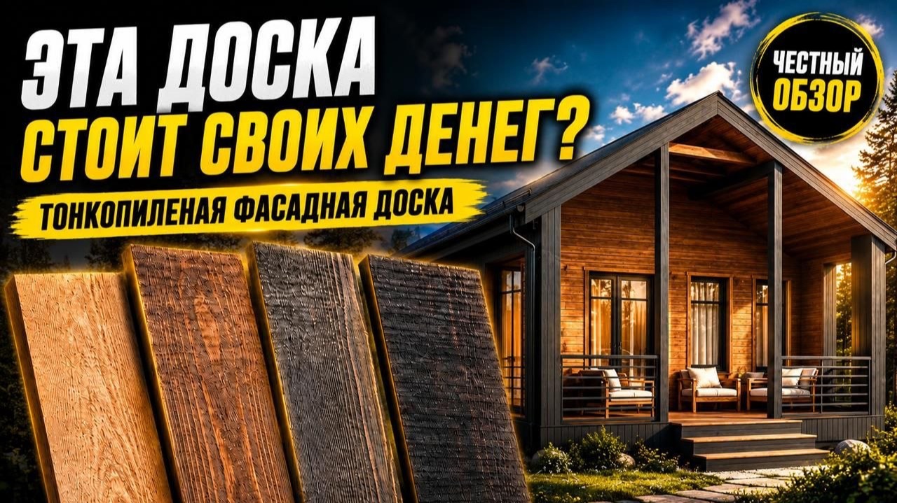 Лучший деревянный фасад для вашего дома. Тонкопиленная фасадная доска. Валдайский Мастер