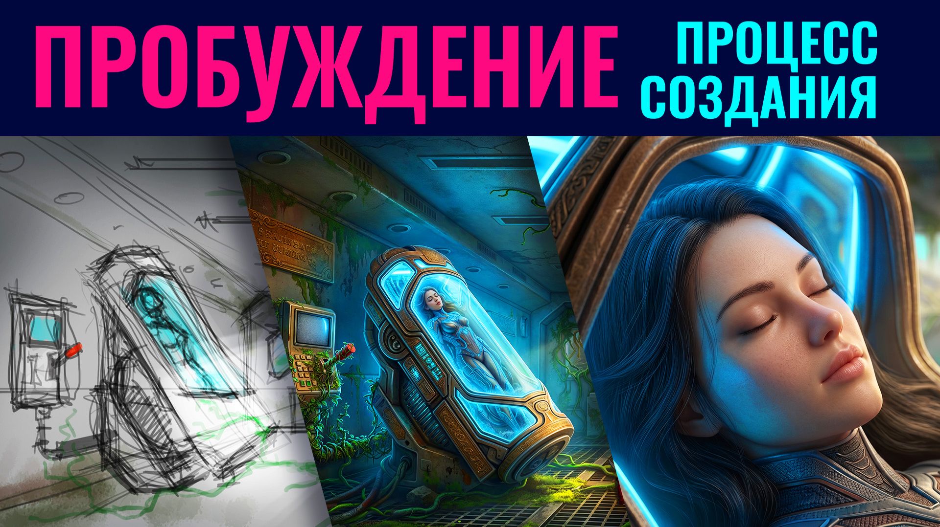 ПРОБУЖДЕНИЕ | Гибридный пайплайн (Скетч + Gemini + Leonardo AI + Photoshop + CapCut + Gemini Omni)