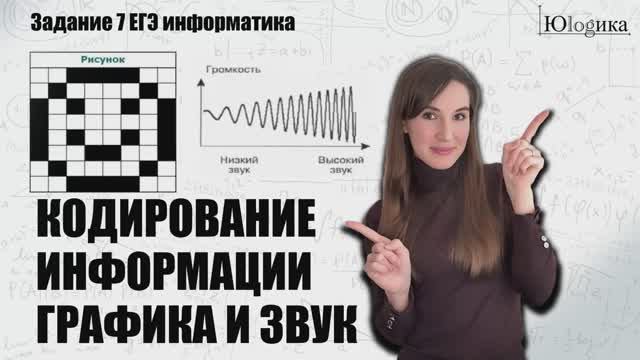 Задание №7 Кодирование информации Графика и звук | ЕГЭ информатика