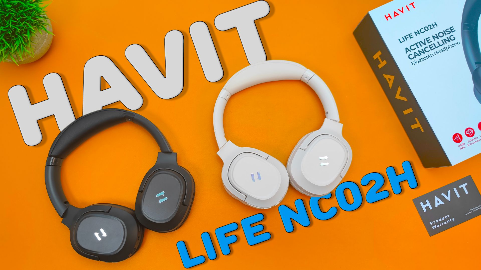Наушники HAVIT Life NC02H - с Активным Шумоподавлением, Низкой Задержкой в 60 мс и до 50 ч. работы !