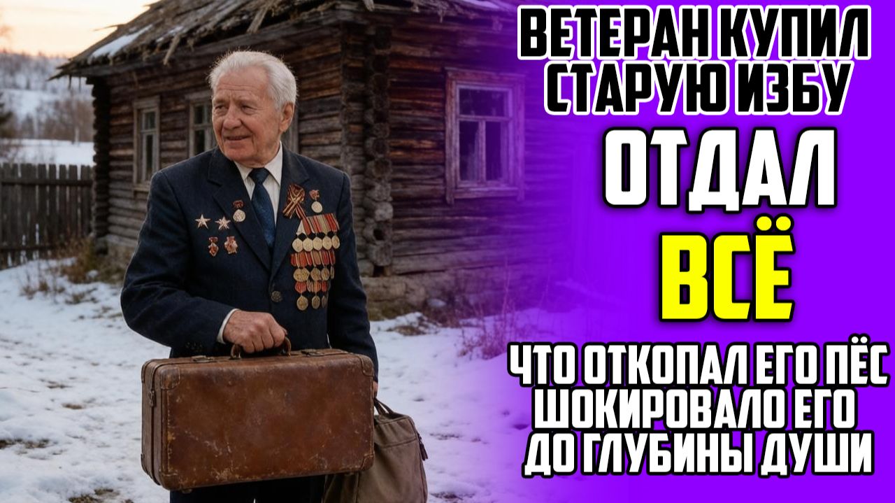 Жизненная история! Последние сбережения ветерана — на старую избу! Истории из жизни