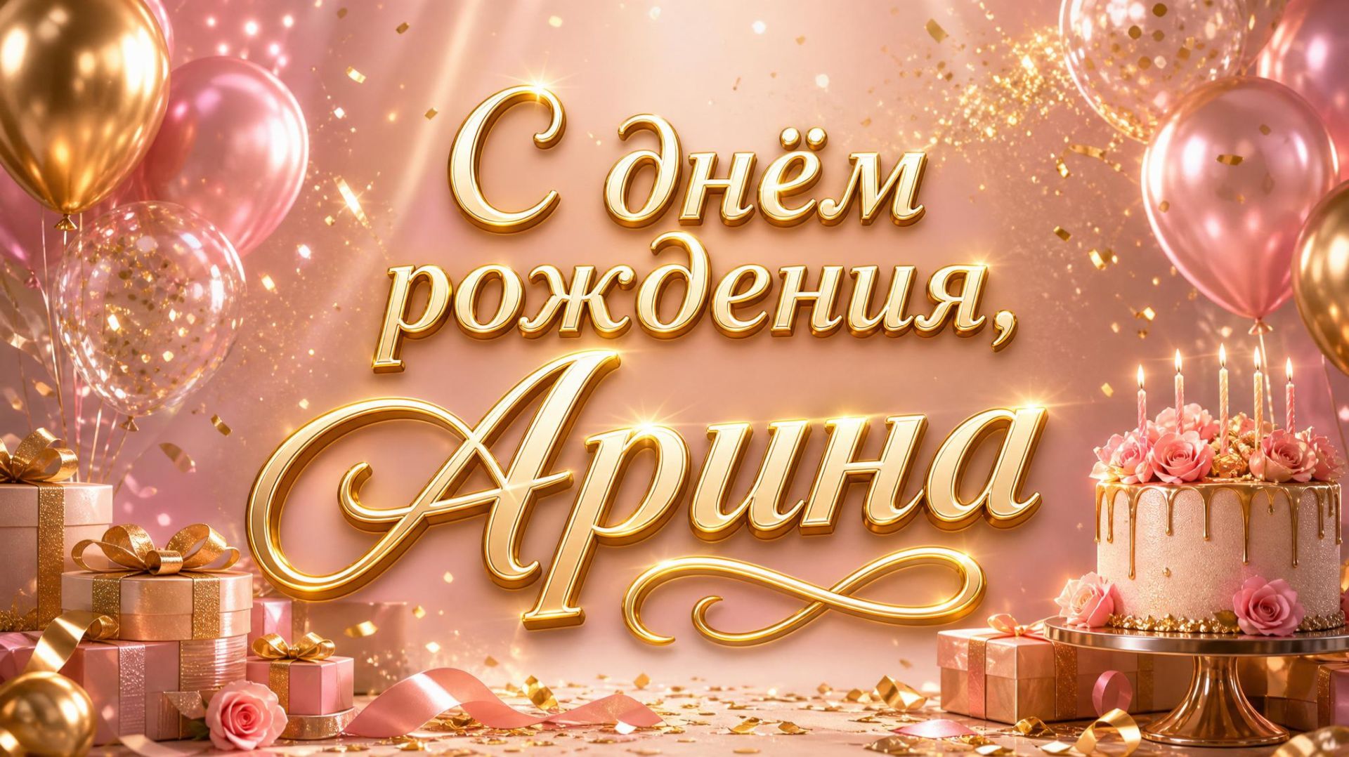 С днем рождения, Арина! Песня-поздравление! Именная песня!