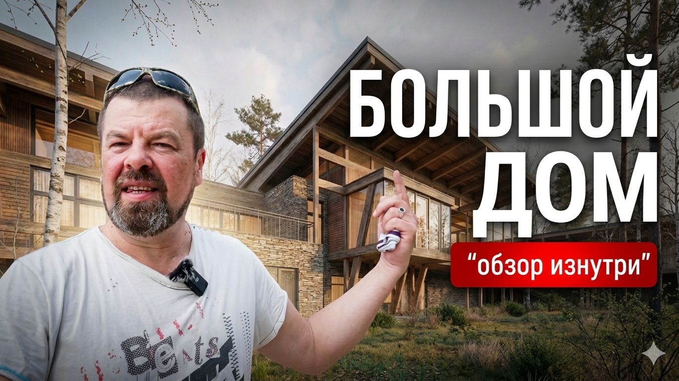 ОГРОМНЫЙ ДОМ ПОЧТИ ГОТОВ! Показываю ВСЁ изнутри | Архитектор Роман Леонидов