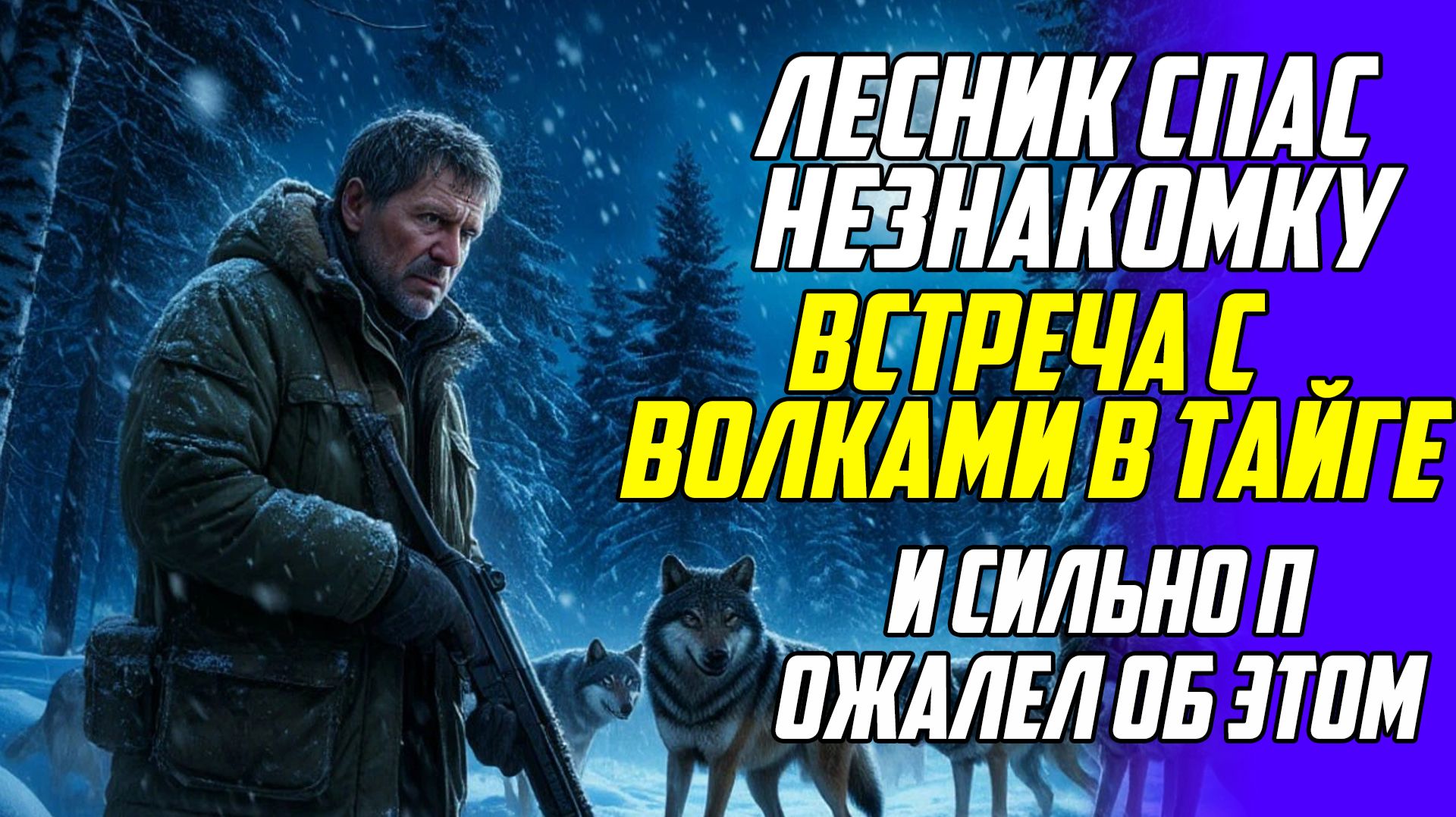 Аудио Рассказы. Спас незнакомку от волков в тайге… Истории из жизни.