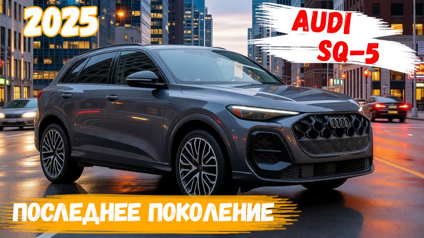 Последнее поколение Audi SQ5 - с турбонаддувом V6 🔸 Авто-Горизонты