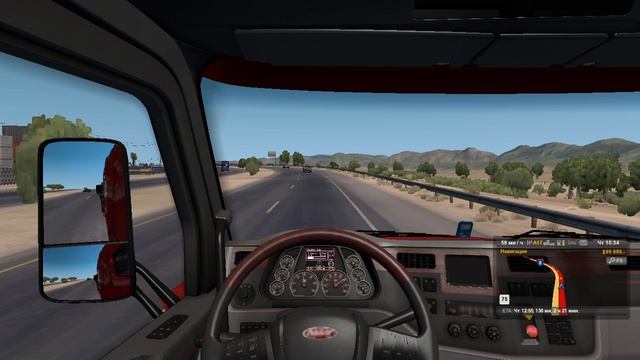 66) American Truck Simulator Ричстакер (53 т) 222 ми Phoenix (AZ) - Yuma (AZ)