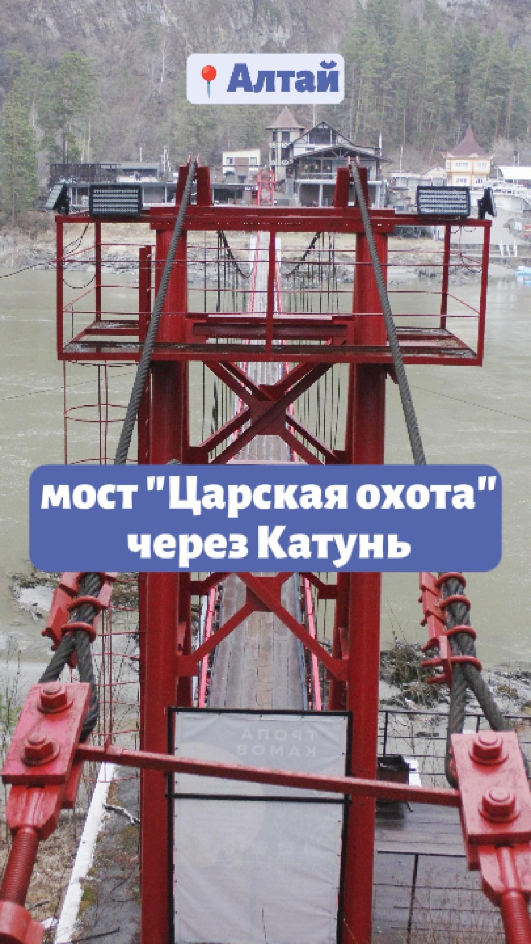 Самый фотографируемый мост Алтая — «Царская охота» через Катунь