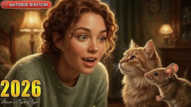 Как говорящий кот и мышь спасли женщину от одиночества. Бытовое фэнтези. Аудиокнига.