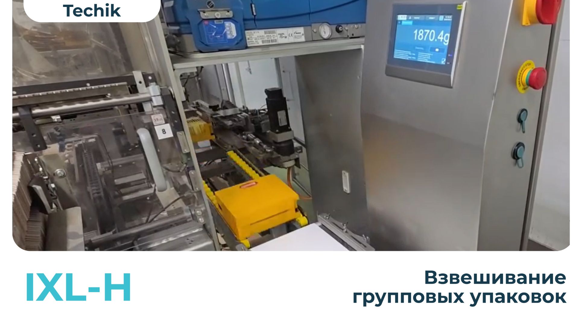 Чеквейер IXL-H. Взвешивание групповых упаковок