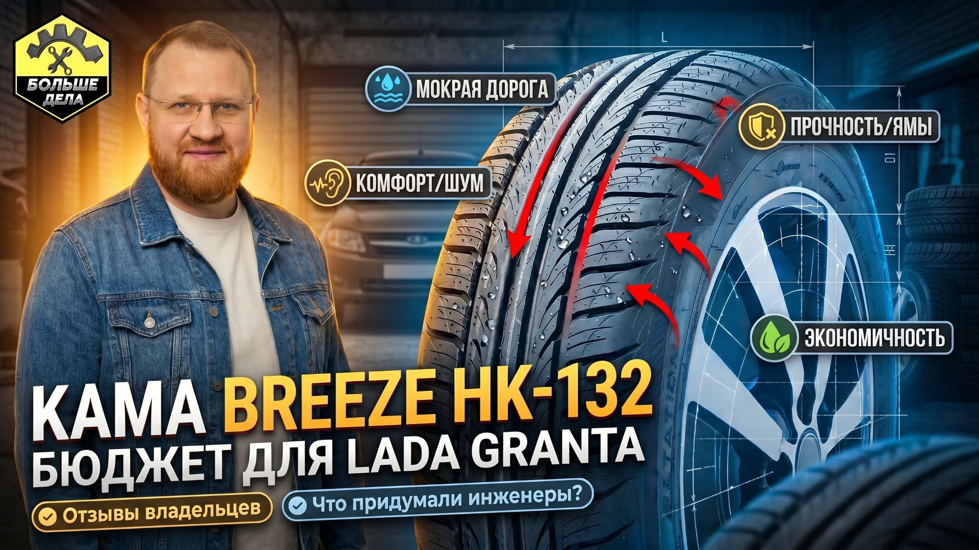 Кама BREEZE  бюджетная резина
