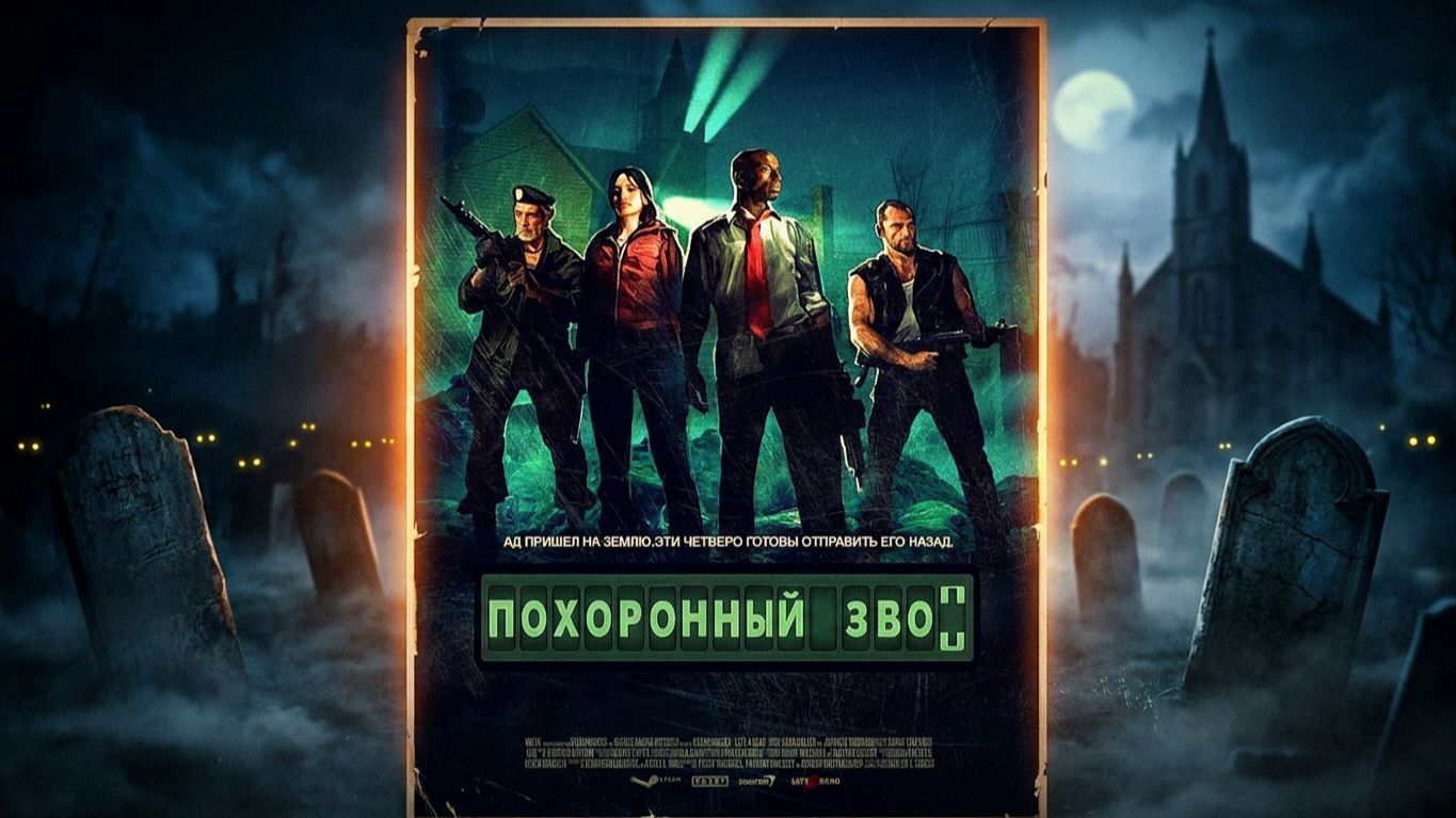 #3 LEFT 4 DEAD ПОХОРОННЫЙ ЗВОН | ИГРОФИЛЬМ