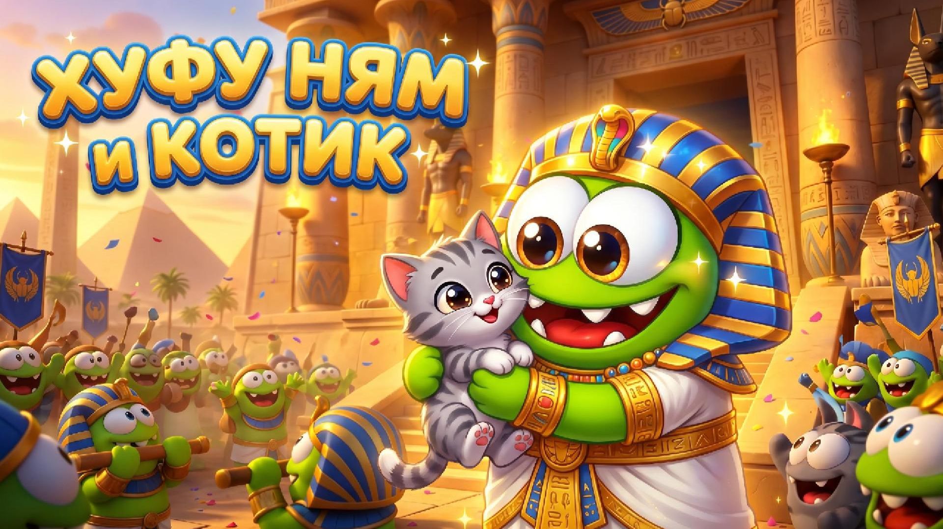 🏺 ХУФУ НЯМ и КОТИК 🐱✨ МУЛЬТИК ДЛЯ ДЕТЕЙ