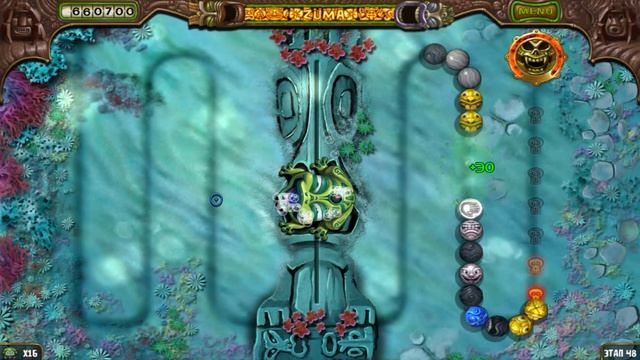 Zuma’s Revenge.#10-Остров Тики-Режим приключения-Зона 5:"Подводный грот".Прохождение.