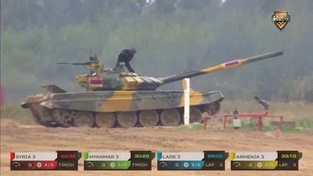 Танковые столкновения на «Танковом биатлоне-2022»