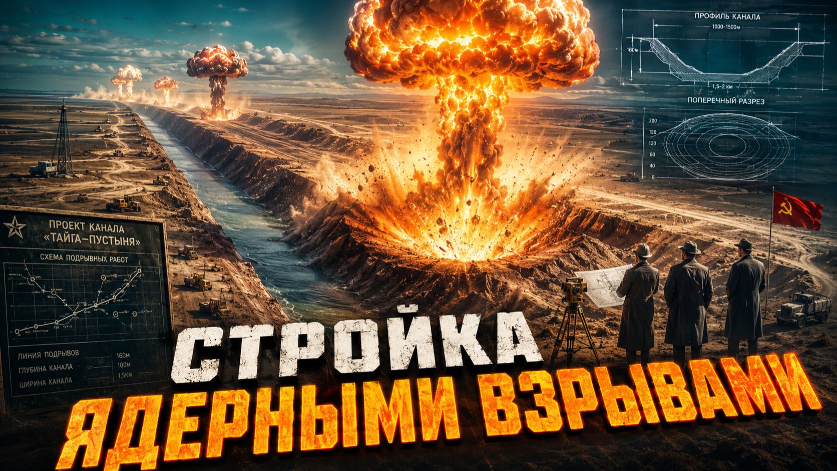 Атомные взрывы вместо экскаваторов- безумный мегапроект Холодной войны