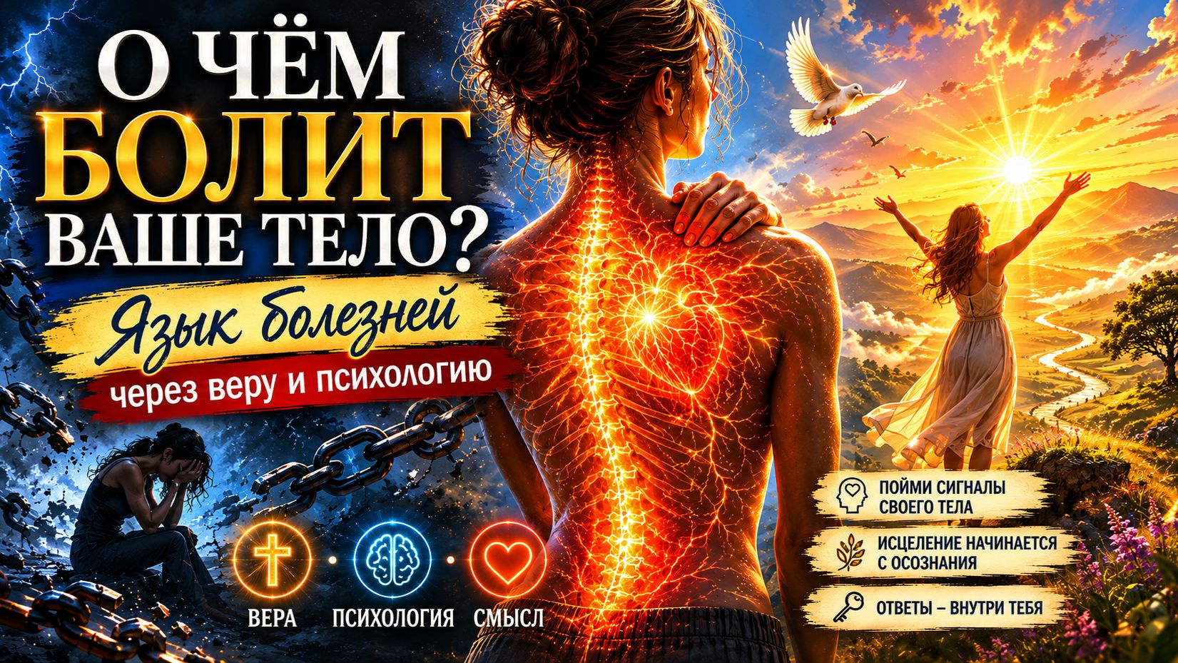 О ЧЁМ БОЛИТ ВАШЕ ТЕЛО? Углублённый разбор темы с позиций: психологии, телесных практик, православия