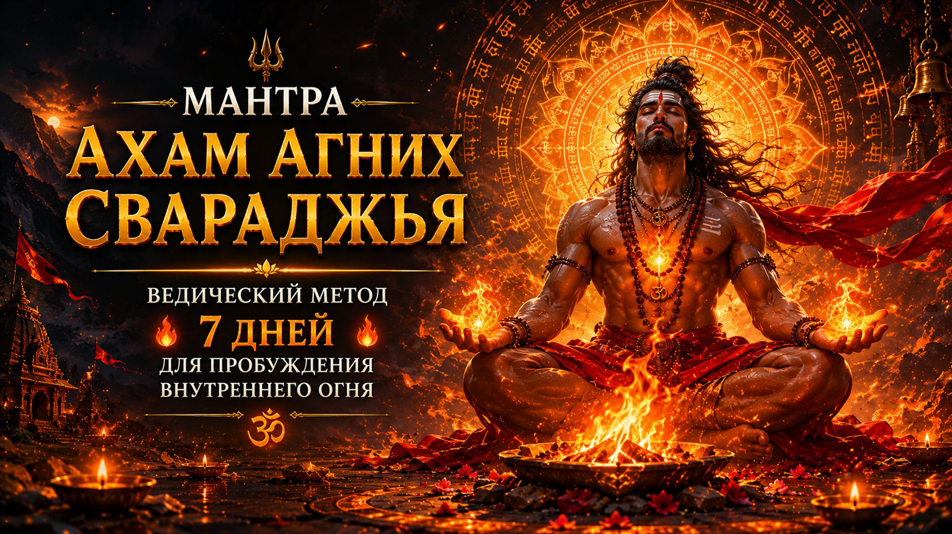 Мантра Ахам Агних Свараджья: ведический метод 7 дней для пробуждения внутреннего огня 🔥🙏