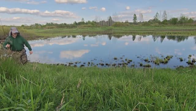 ловля Щук в пруду на различные приманки. ультралайт. часть первая