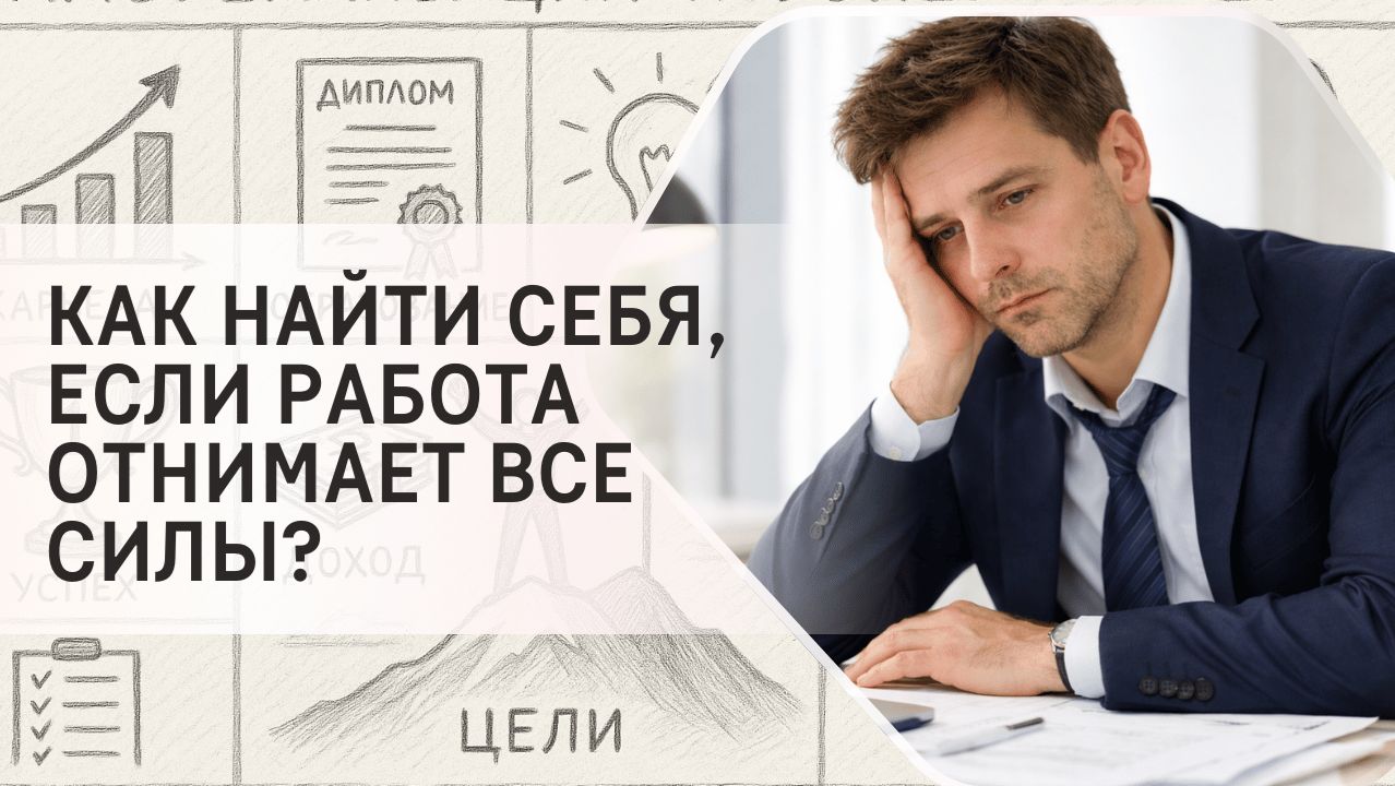 Как найти себя, если работа отнимает все силы?