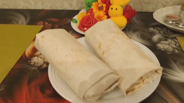 Шаурма как на улице 🌯 Самый вкусный рецепт! Готовим дома | Вкусная кухня