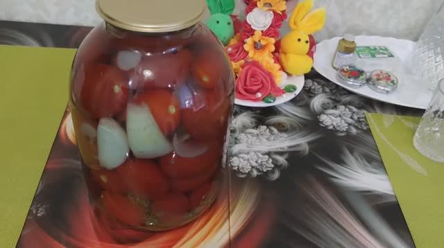 Маринованные помидоры на зиму 🍅 Вкуснейший рецепт в 3-литровой банке!