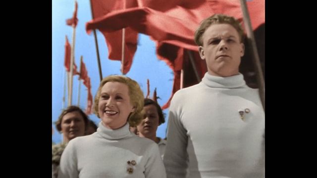 Широка страна моя родная! Фрагменты из фильма "Цирк". 1936 г.