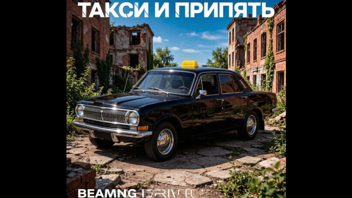 Таксую на калхозе, в Чернобыле beamng drive