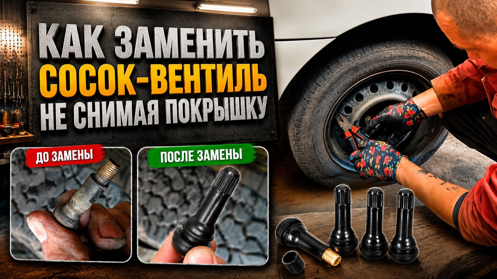 КАК ЗАМЕНИТЬ СОСОК-ВЕНТИЛЬ НЕ СНИМАЯ ПОКРЫШКУ