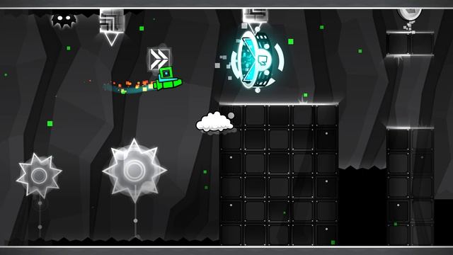 Прохождение уровня GhostTown на 3 монетки в Geometry Dash.
