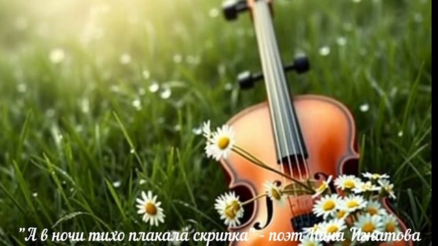 "А в ночи тихо плакала скрипка" - поэт Нина Игнатова