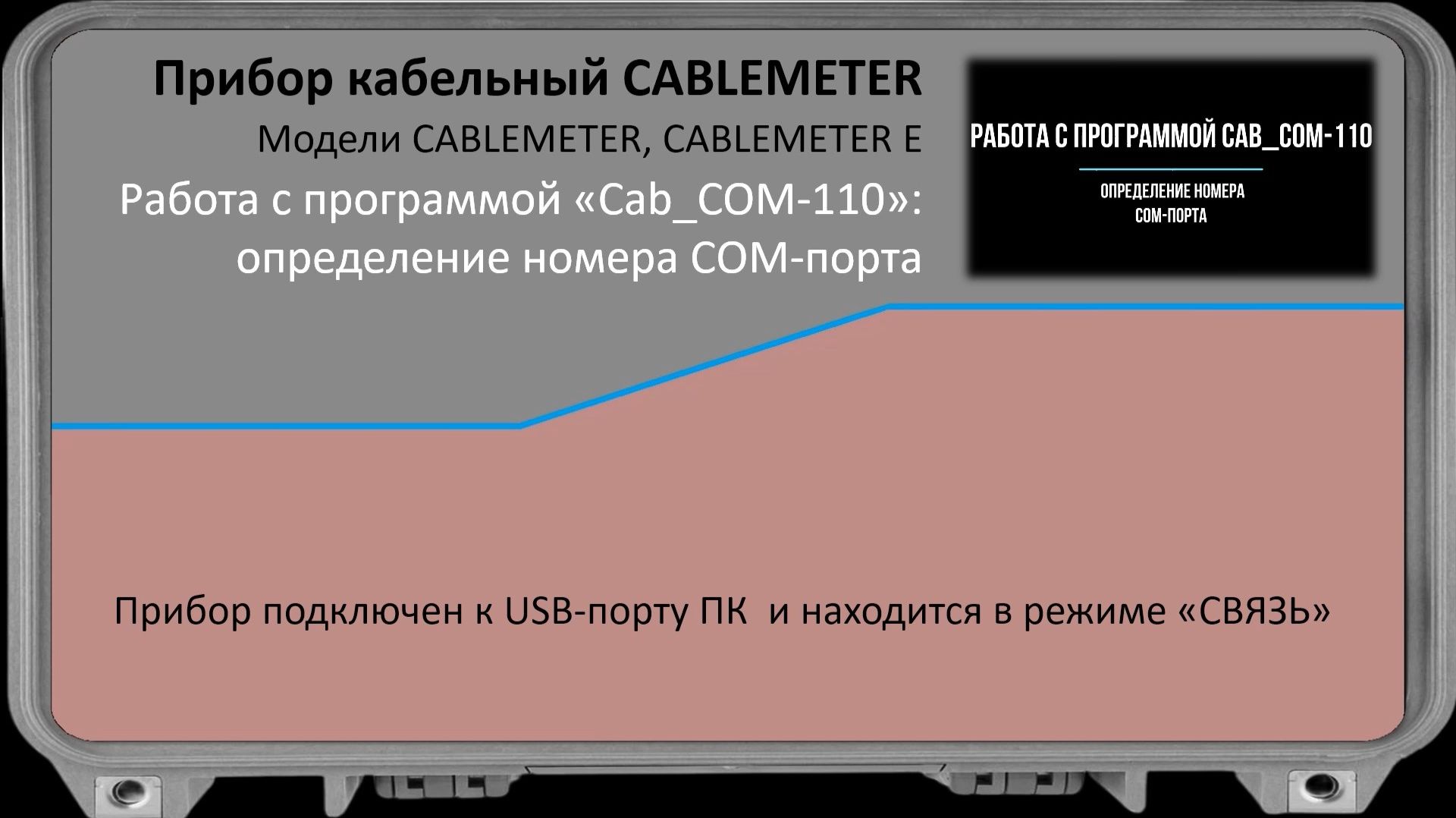 Часть 2 - Установка драйверов, работа с коммуникационной программой Cab_COM-110