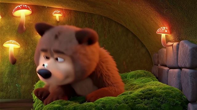 🐻🏠 МЕДВЕЖОНОК РОЕТ БЕРЛОГУ: уютное гнездышко своими лапками