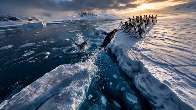 Los astutos pingüinos engañaron a la orca.