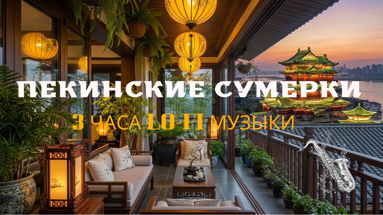 2 часа атмосферной традиционной музыки. Закат в Пекине. Отдых, учеба, сон.