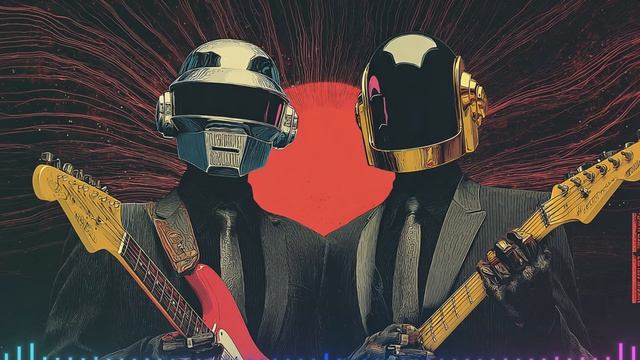 Daft Punk Scarlet Static 🎸🌑 ｜ French House, Synthwave, Cosmic Funk, Retro Electro Mix