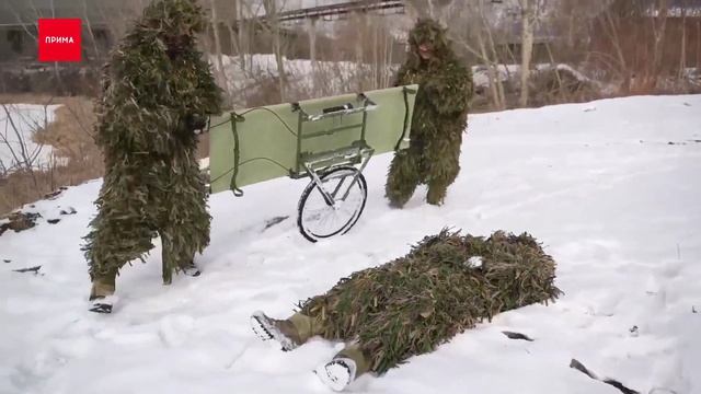 Носилки на моноколесе
