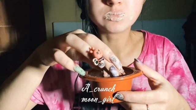 Глина Наполеон в Пасте из Мела Зефир/Moon girl/ASMR 🤎 🤍