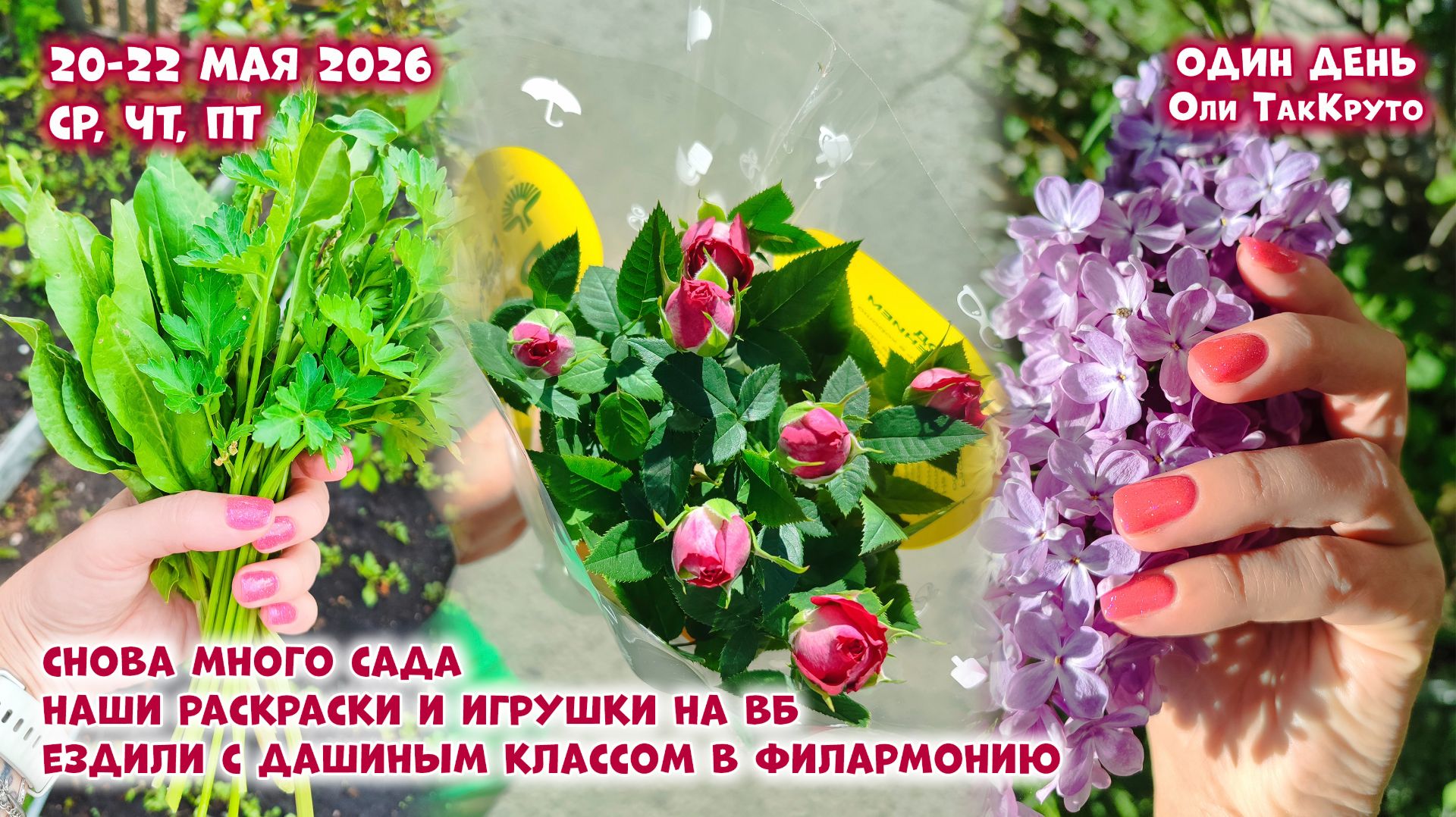 Наши раскраски на ВБ, поездка с Дашиным классом в филармонию. 20-22 мая. Дни с Олей ТакКруто