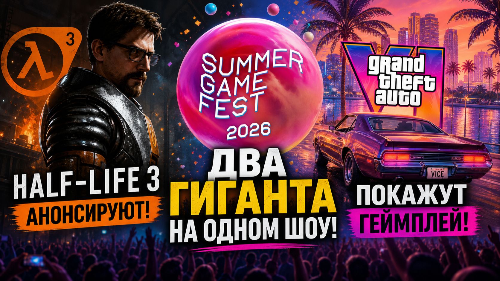 Официально! Valve и Rockstar захватили Summer Game Fest 2026