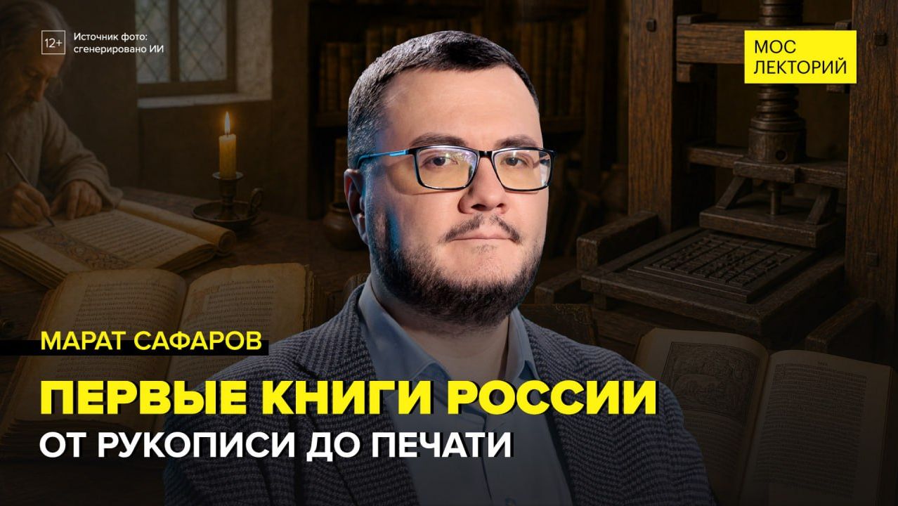 Первые книги России | Марат Сафаров Лекция 2026 | Мослекторий