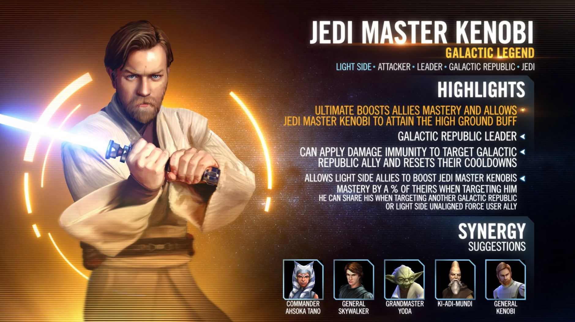 SWGOH Jedi Master Kenobi Unlocked Получение Мастер-джедай Кеноби (То, что нужно сделать) - 5 этап
